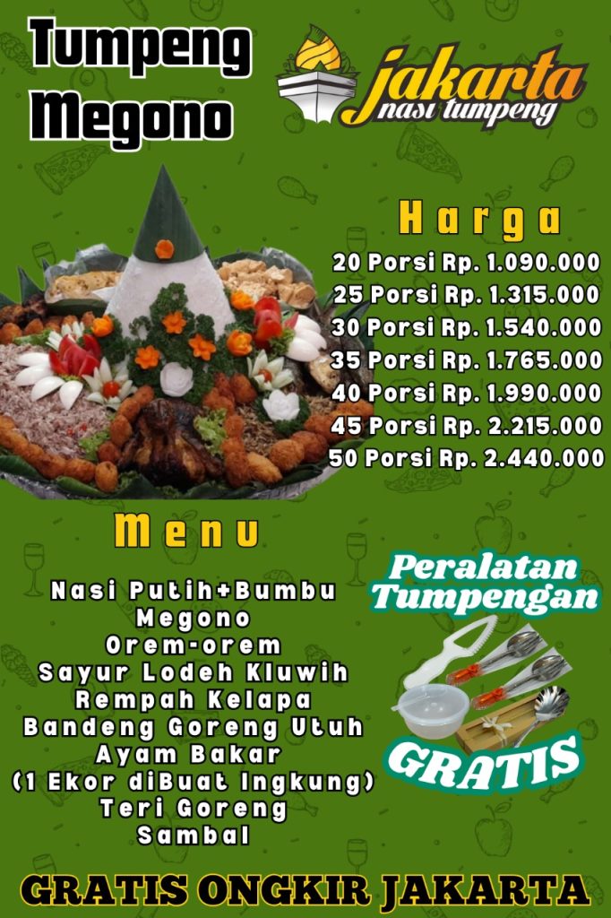 Pesan Nasi Tumpeng Megono di Jakarta - Jakarta Nasi Tumpeng